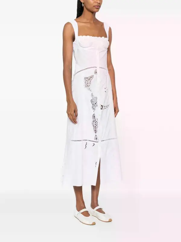 MARINE SERRE Regenerated Midi Dress