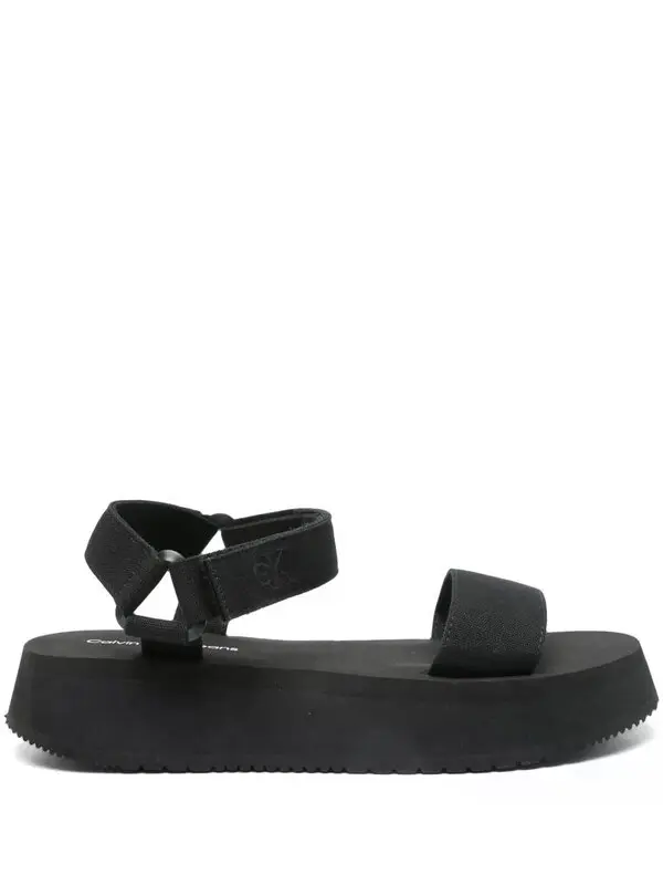 Calvin Klein Canvas Platform Sandals