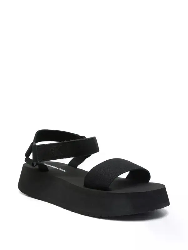 Calvin Klein Canvas Platform Sandals