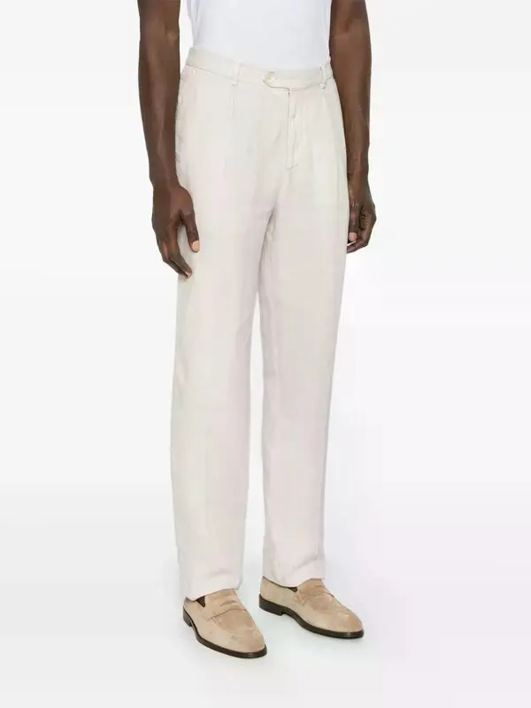 Brunello Cucinelli Linen Trousers - Neutrals
