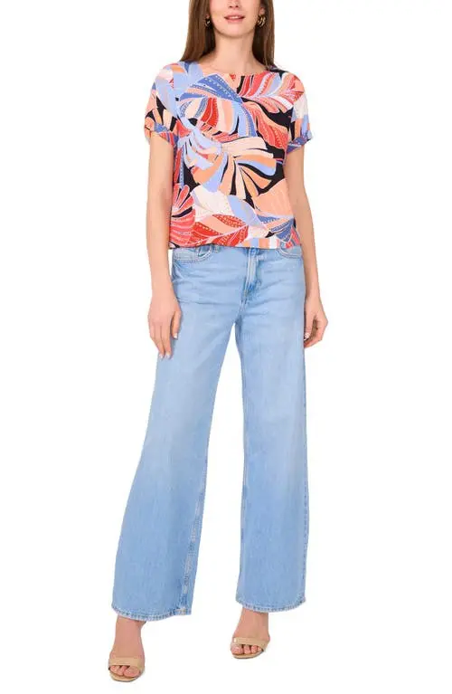 Vince Camuto Palm Print Top