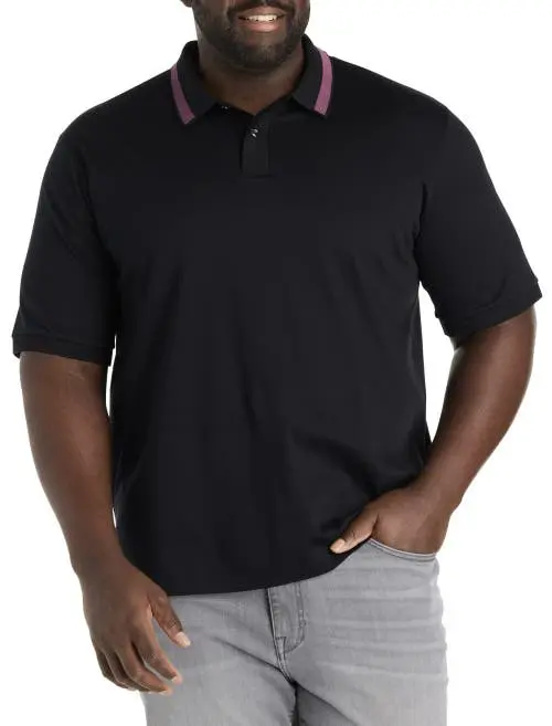 BOSS Big & Tall Phillipson 199 Polo Shirt - Black