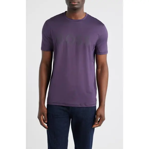BOSS Tee Active Slim Fit Performance Logo Graphic T-shirt - Medium Purple