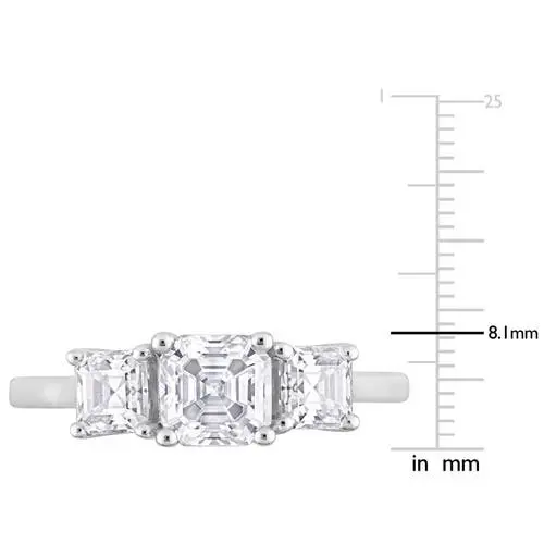 JULIANNA B. 1-5/8ct Dew Moissanite 3-stone Ring