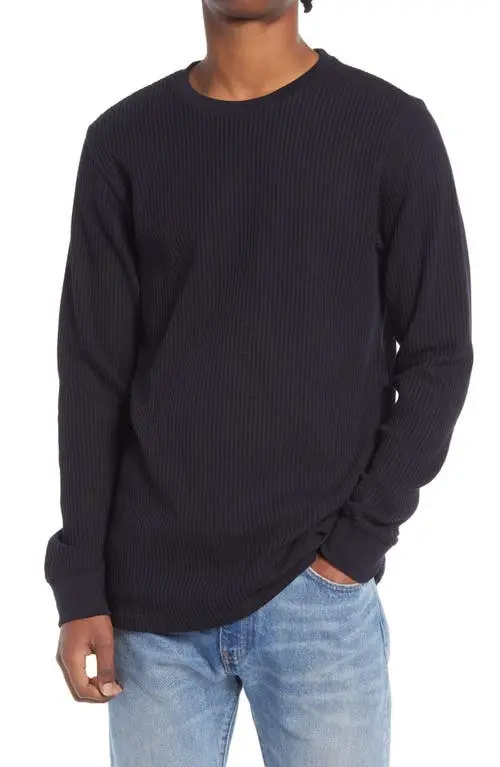 Rvca Day Shift Thermal Long Sleeve Shirt - Blk-black