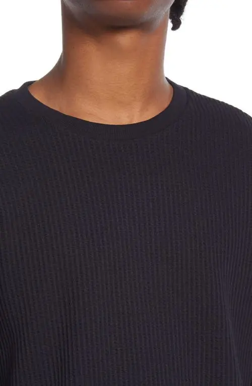 Rvca Day Shift Thermal Long Sleeve Shirt - Blk-black
