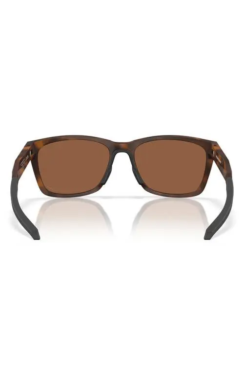 Oakley 57mm Prizm™ Polarized Square Sunglasses - Brown Tortoise