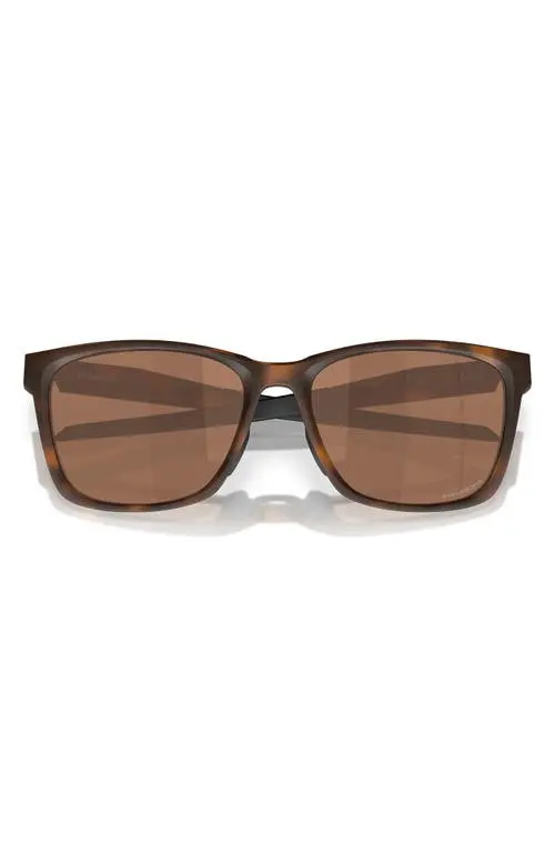 Oakley 57mm Prizm™ Polarized Square Sunglasses - Brown Tortoise