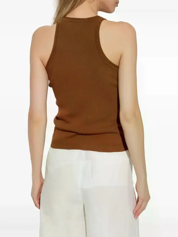 Max Mara Ribbed Cotton Tank Top