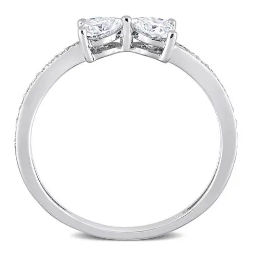 JULIANNA B. Moissanite Duo Heart Ring