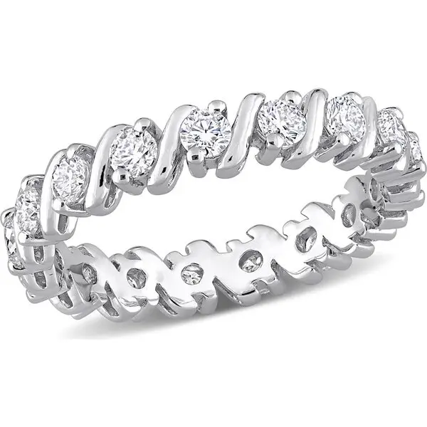 JULIANNA B. 1ct D.e.w. Moissanite Eternity Ring - Sterling Silver