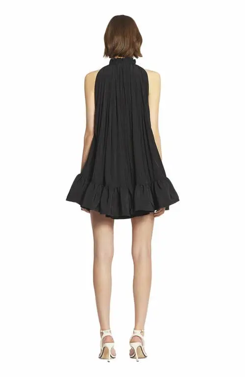 LANVIN Short Dress With Ruffles - Black