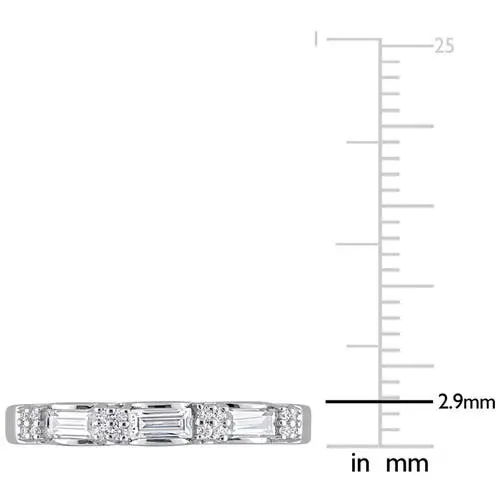 JULIANNA B. 3/8ct Dew Moissanite Anniversary Ring