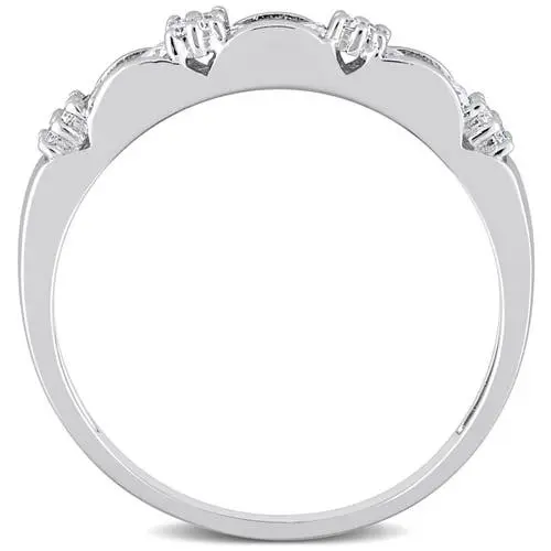 JULIANNA B. 3/8ct Dew Moissanite Anniversary Ring