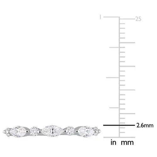 JULIANNA B. Moissanite Marquise Semi-eternity Ring