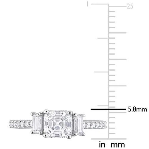 JULIANNA B. 1-1/3ct Dew Moissanite Three Stone Ring