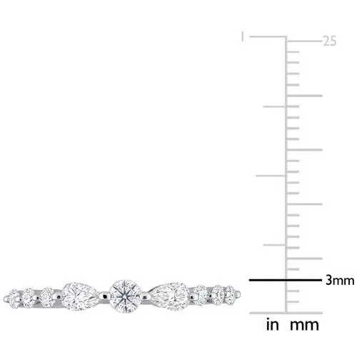 JULIANNA B. 1/2ct Moissanite Semi-eternity Ring