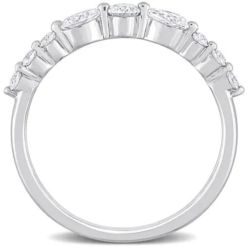 JULIANNA B. 1/2ct Moissanite Semi-eternity Ring