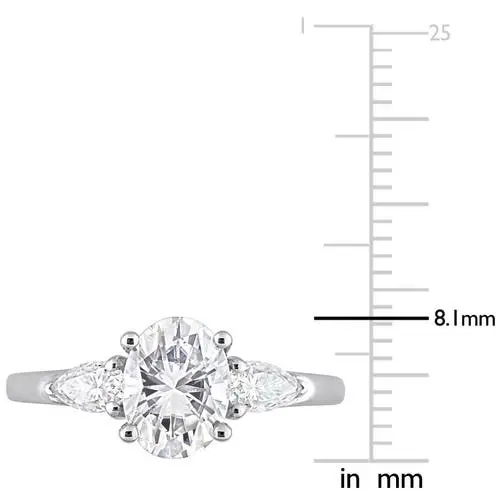 JULIANNA B. Moissanite Three-stone Ring