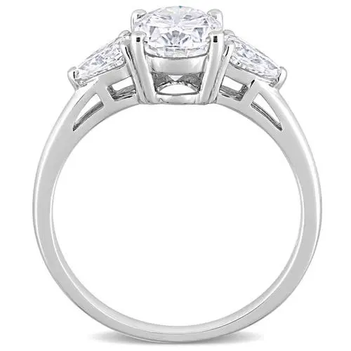 JULIANNA B. Moissanite Three-stone Ring