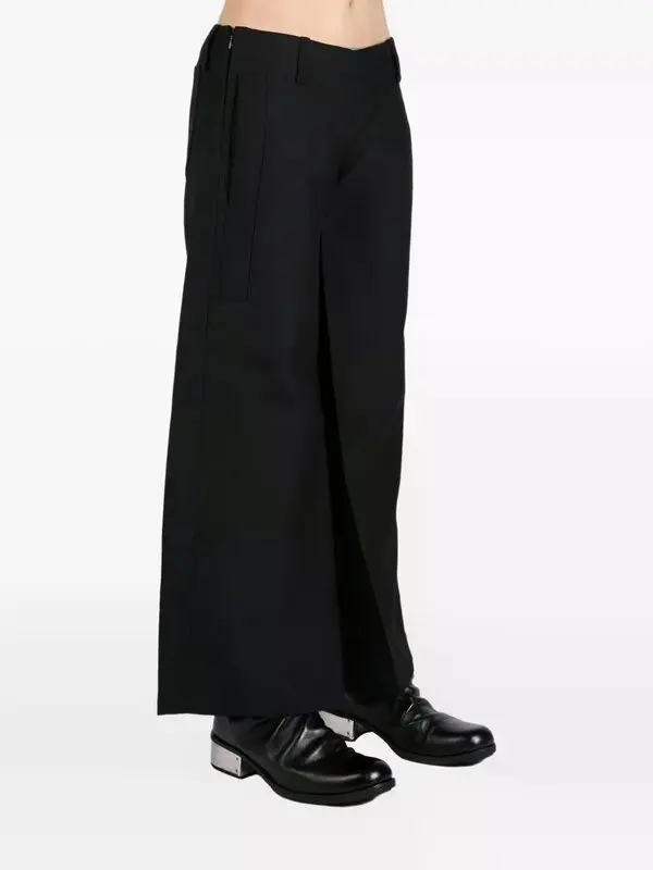 パンツ Fax Copy Express wide leg pants S-size Fax Copy Express Wide-Leg Trousers - Black | Editorialist