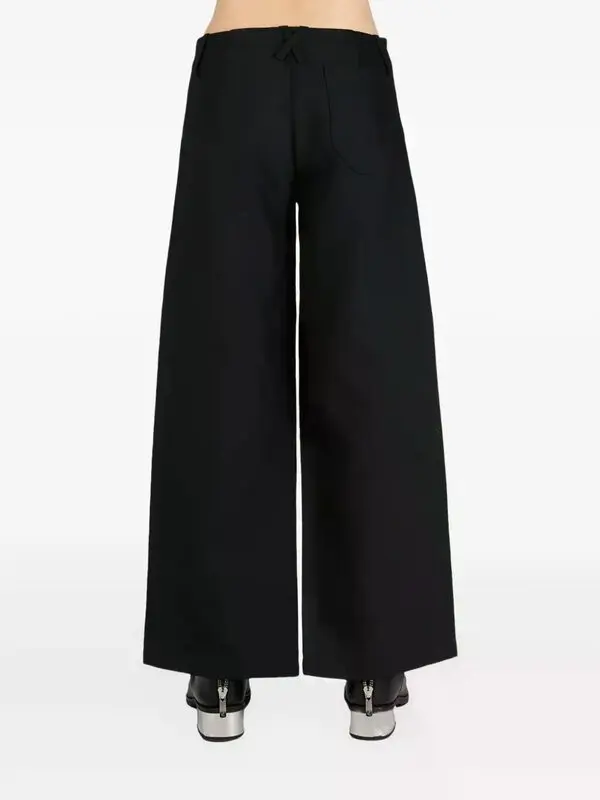 パンツ Fax Copy Express wide leg pants S-size Fax Copy Express Wide-Leg Trousers - Black | Editorialist