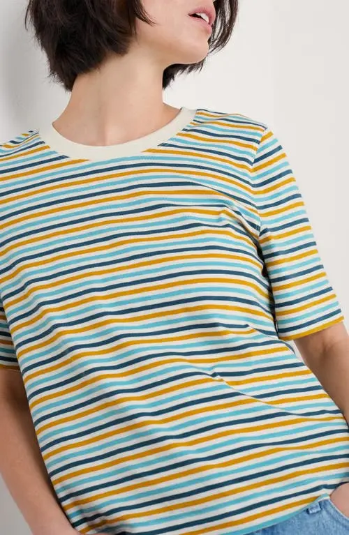 SEASALT CORNWALL Copseland Stripe Organic Cotton T-shirt