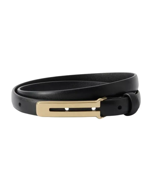 THE ROW Kuk Leather Belt - Black