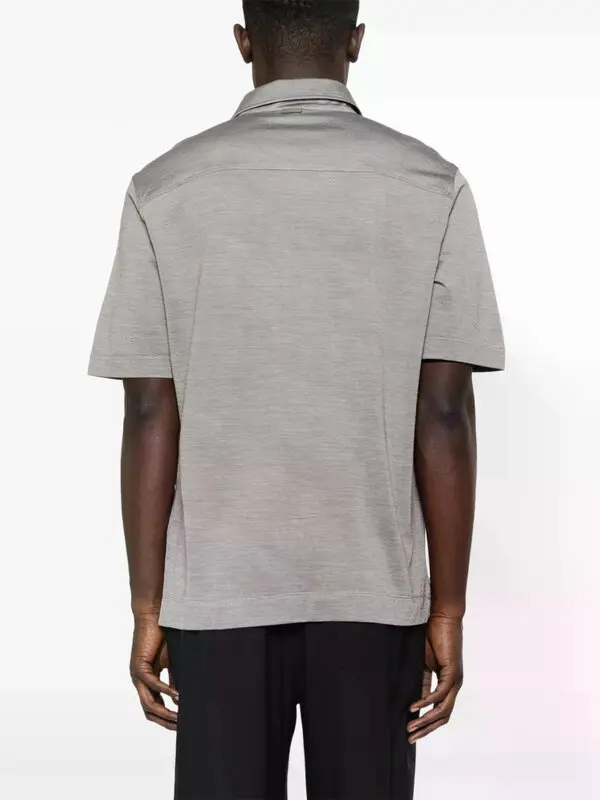 Zegna Short-sleeve Polo Shirt - Grey