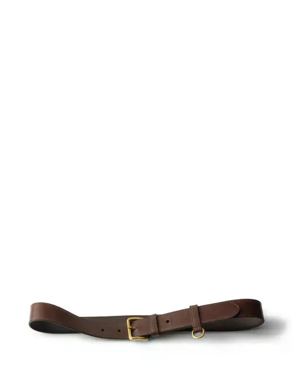 Prada Leather Belt - Brown