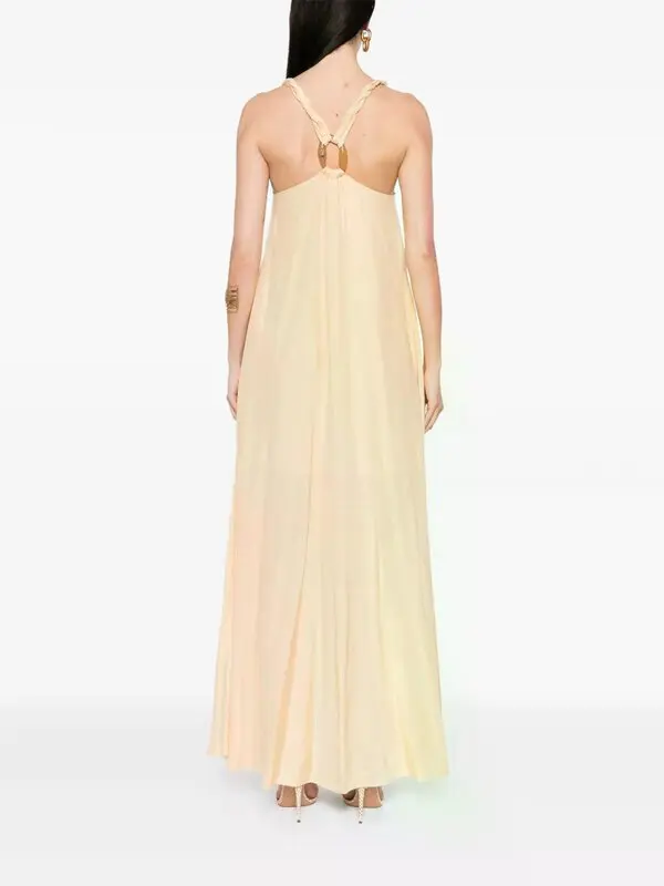 Patrizia Pepe Ring Hardware Detailed Maxi Dress