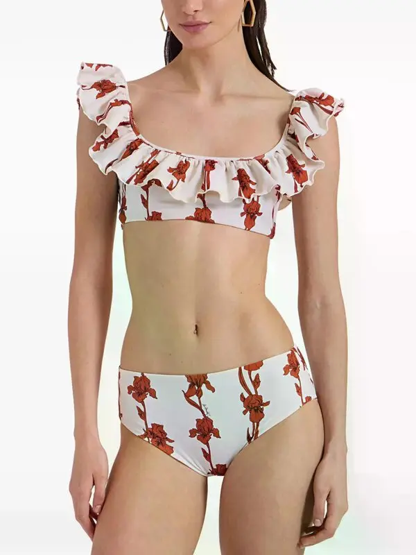 La DoubleJ Ruffle-detail Bikini