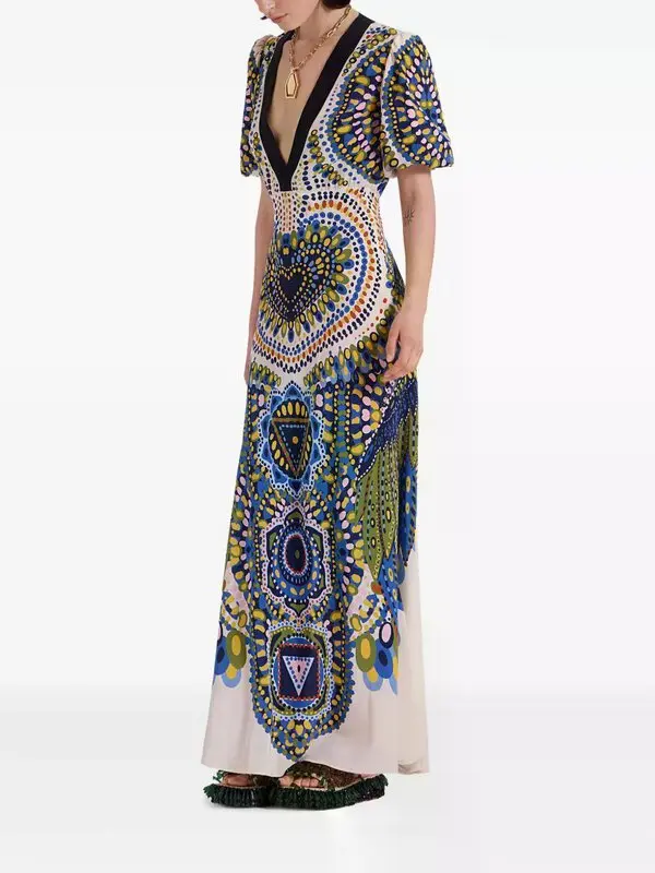 La DoubleJ Marlene Printed Dress - Neutrals
