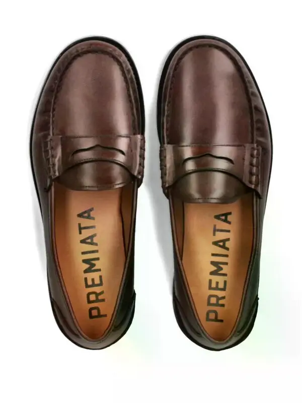 Premiata Leather Penny Loafers