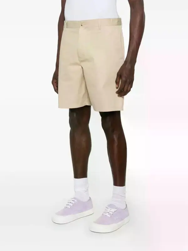 Maison Kitsuné Logo-embroidered Shorts - Neutrals