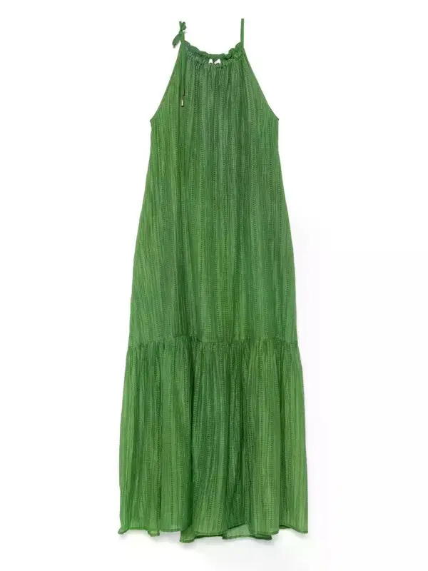 Liu Jo Flared Midi Dress In Green - 22% Off | Editorialist