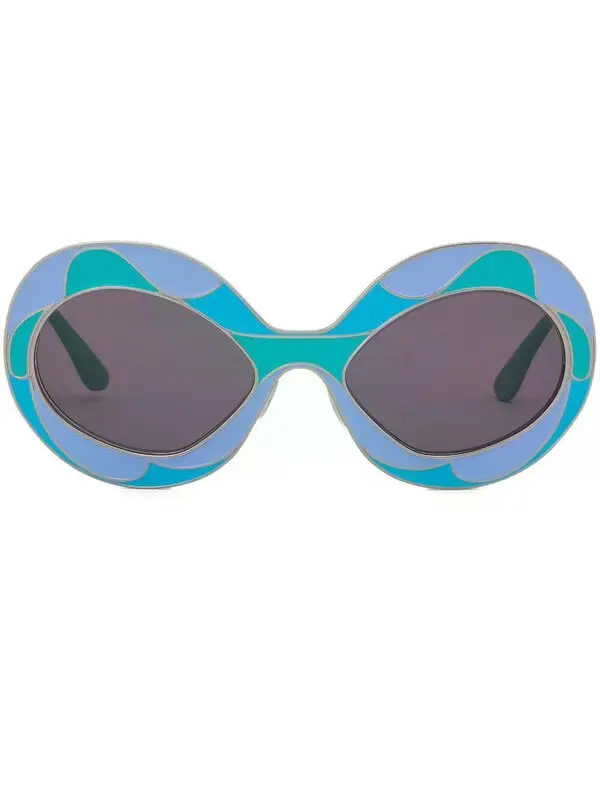 Marni Fontana Land Of Revelations Oversized Sunglasses - Blue