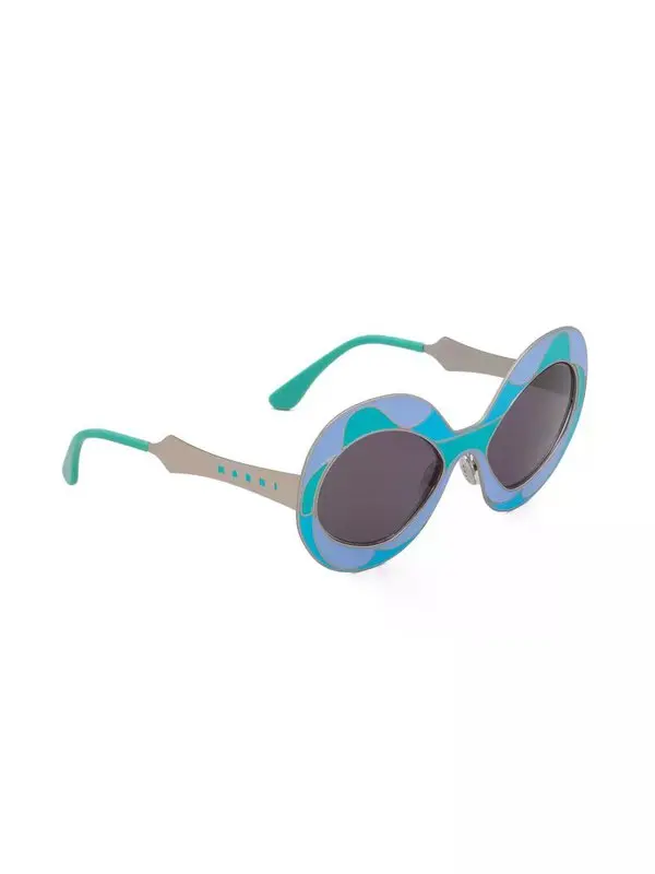 Marni Fontana Land Of Revelations Oversized Sunglasses - Blue