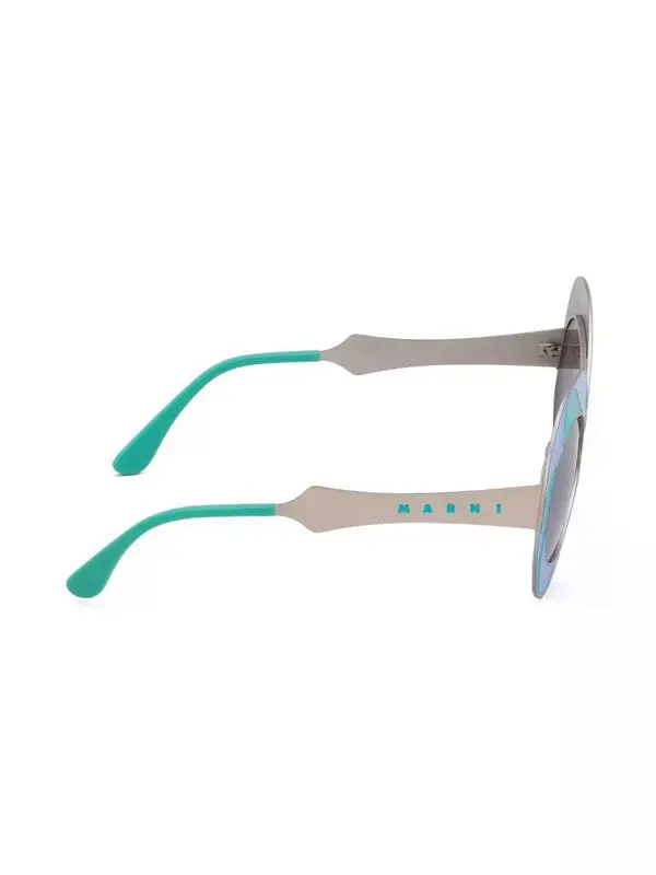 Marni Fontana Land Of Revelations Oversized Sunglasses - Blue