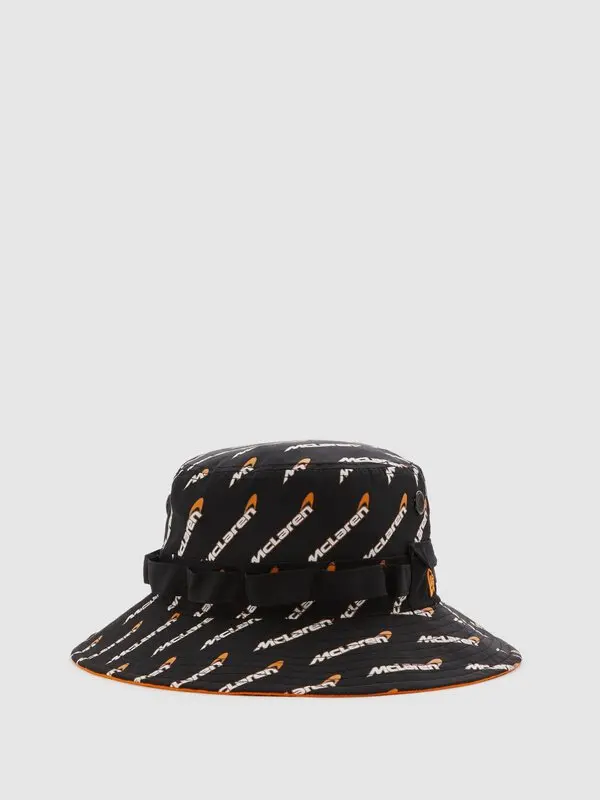 REISS X Mclaren F1 Team Bucket Hat - Black/white