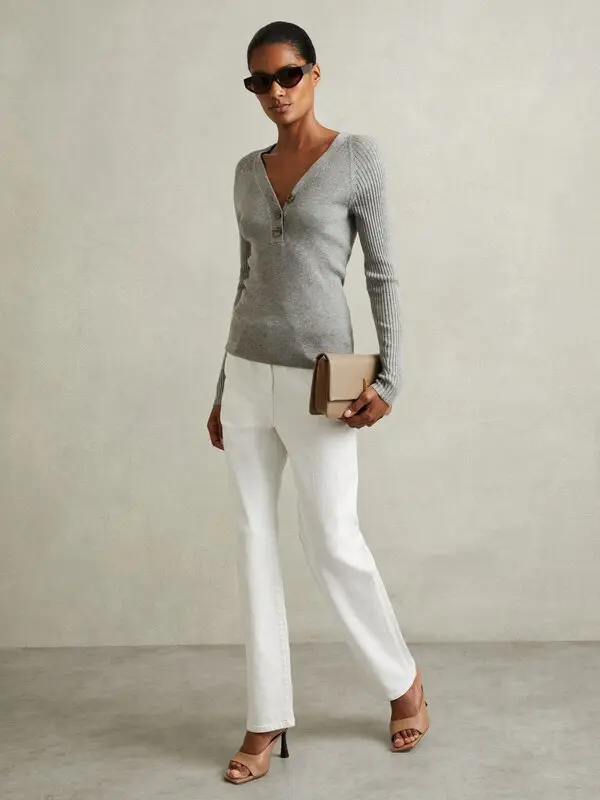 REISS Reece Ribbed Jumper