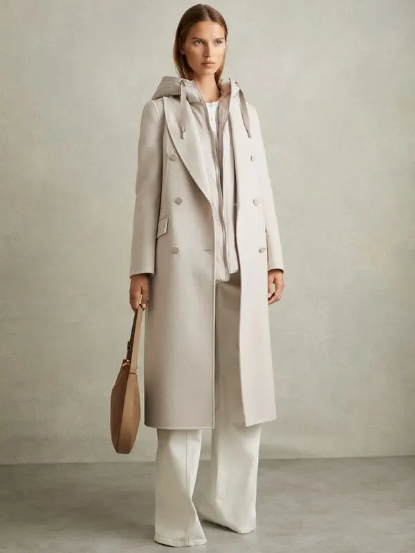 REISS Farley Padded Hooded Gilet