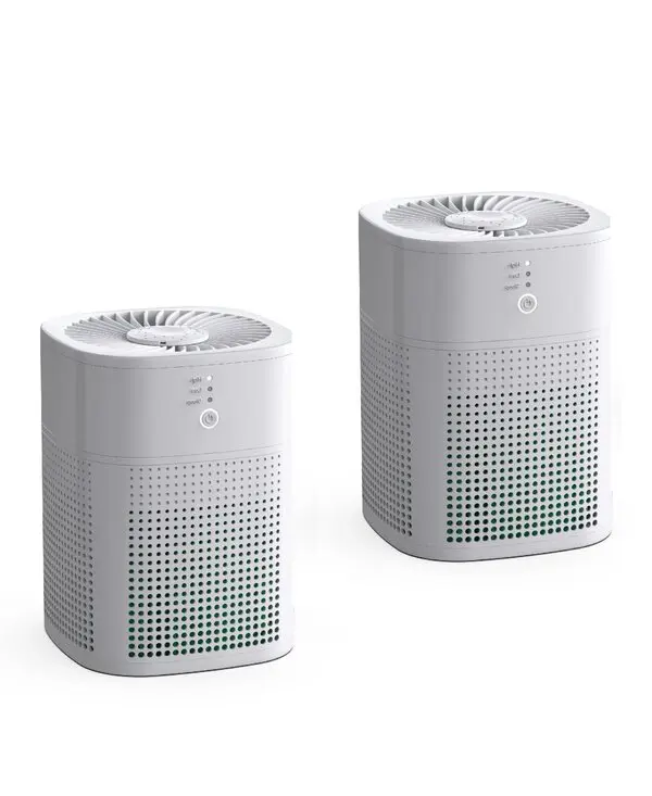 HEATDAZ Chivalz Hepa Air Purifier With Essential Oil Diffuser For Home Bedroom - White