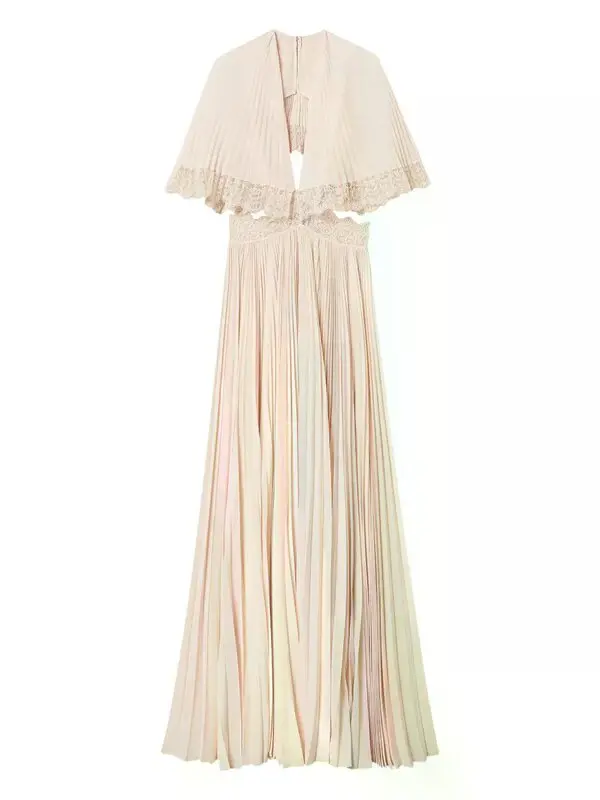 TWINSET Filicudi Pleated Cape Dress