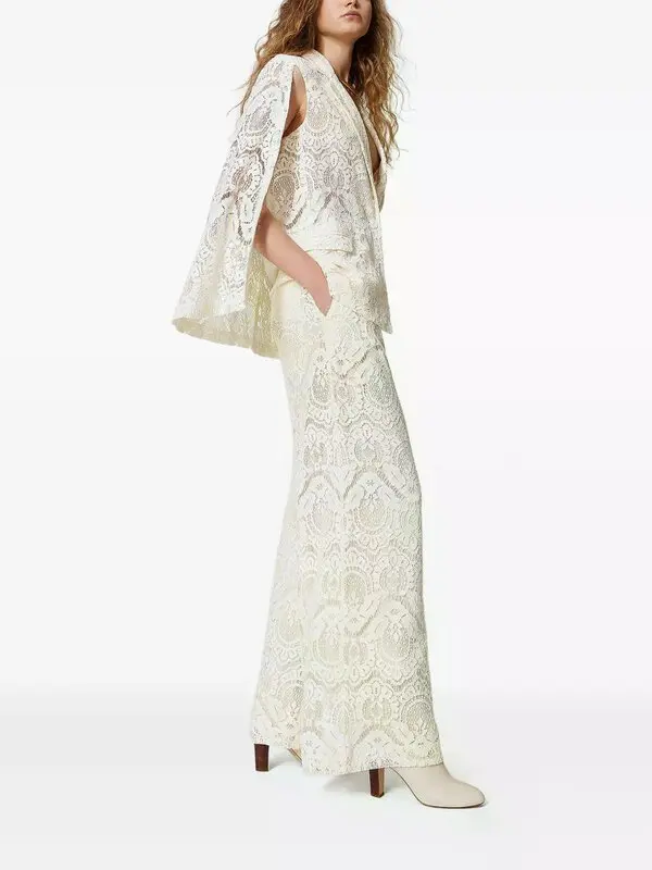 TWINSET Lace Trousers - Neutrals