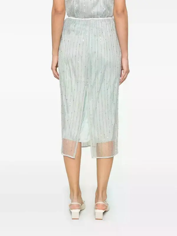 FORTE_FORTE Crystal-embellished Midi Skirt