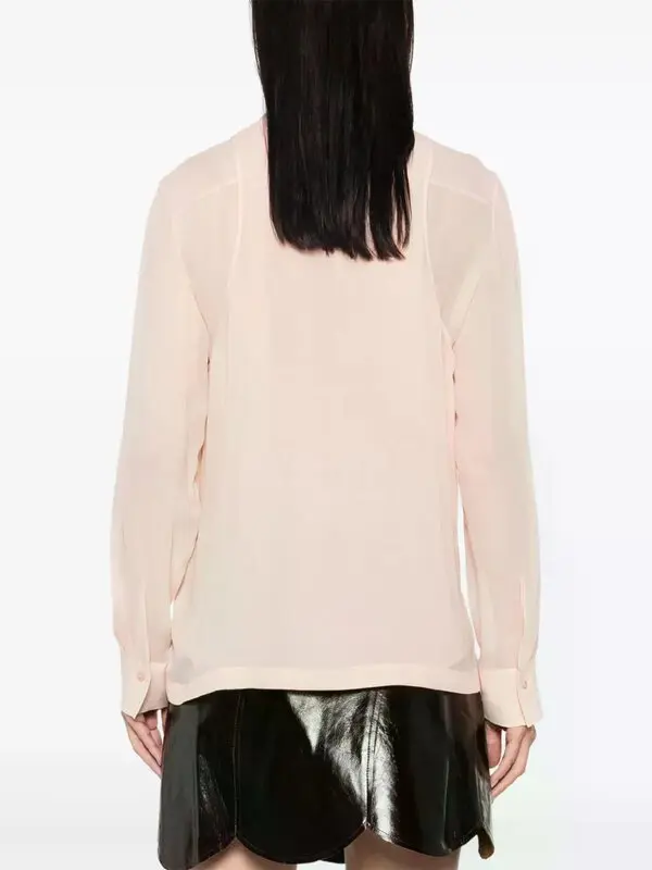 Fendi Embroidered Georgette Shirt