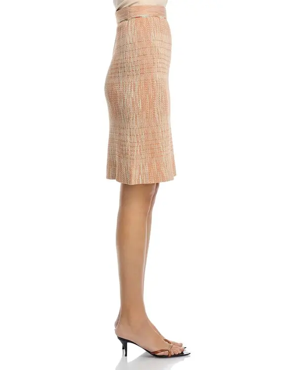 Misook Melange Straight Knit Skirt