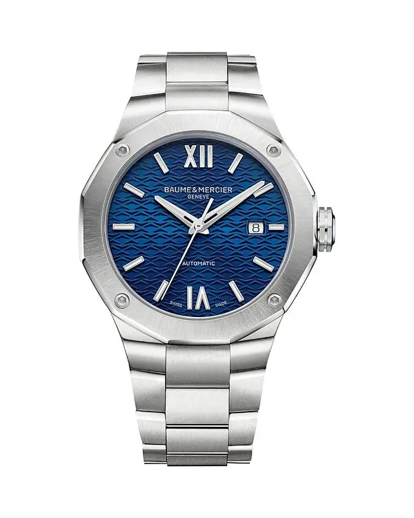 Baume & Mercier Riviera 42mm Watch - Blue/silver