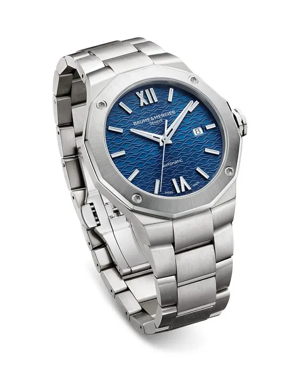 Baume & Mercier Riviera 42mm Watch - Blue/silver